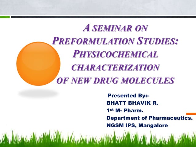 preformulation | PPTX | Pharmaceutical Drugs | Medical Health