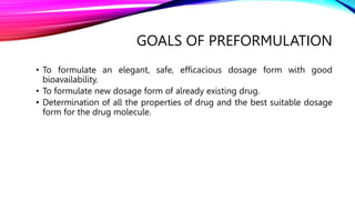 preformulatiom of drugs and it's characterization. | PPTX