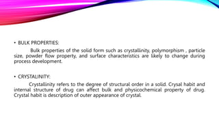preformulatiom of drugs and it's characterization. | PPTX