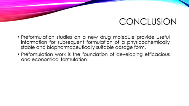 preformulation study during drug development .pptx