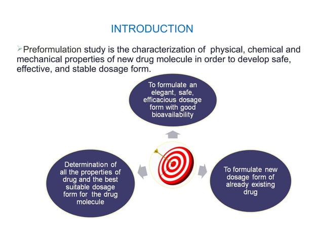Preformulation factors | PPT | Chemistry | Science