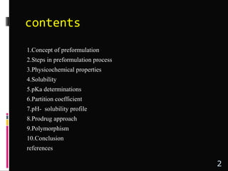 Preformulation | PPT