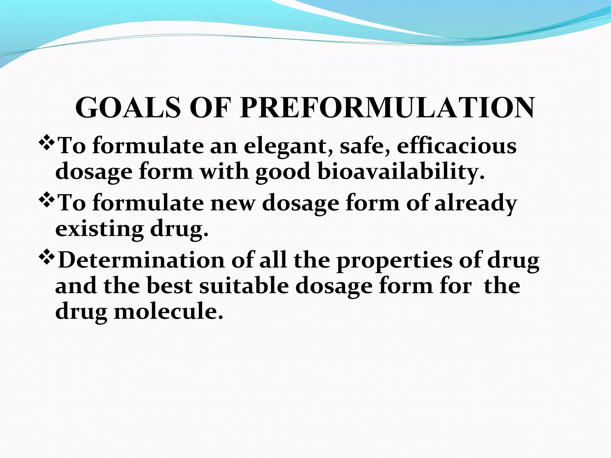 Preformulation | PPT