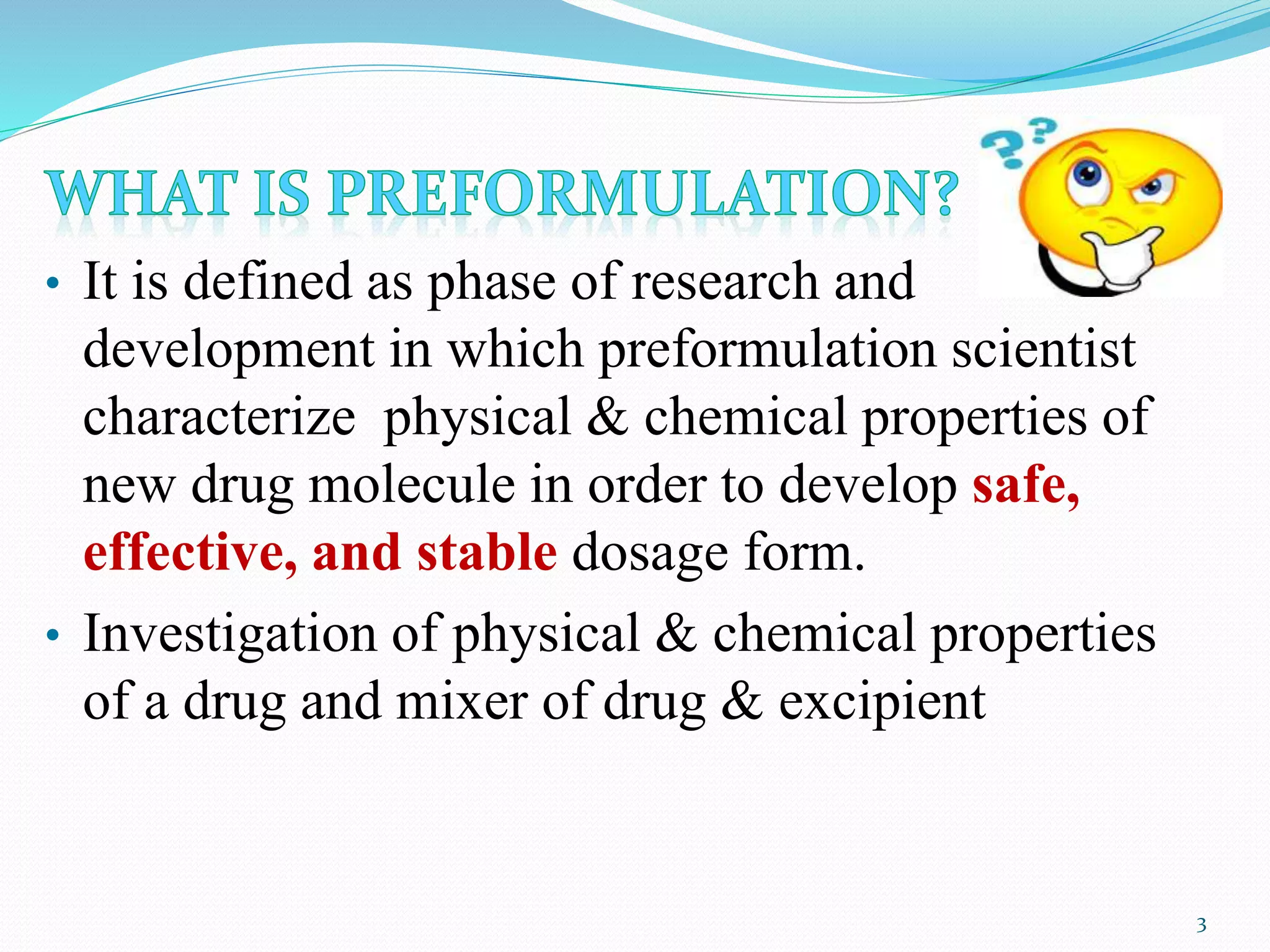 Preformulation | PPTX