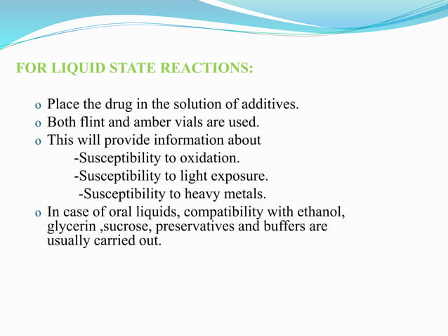 Preformulation | PPTX | Chemistry | Science
