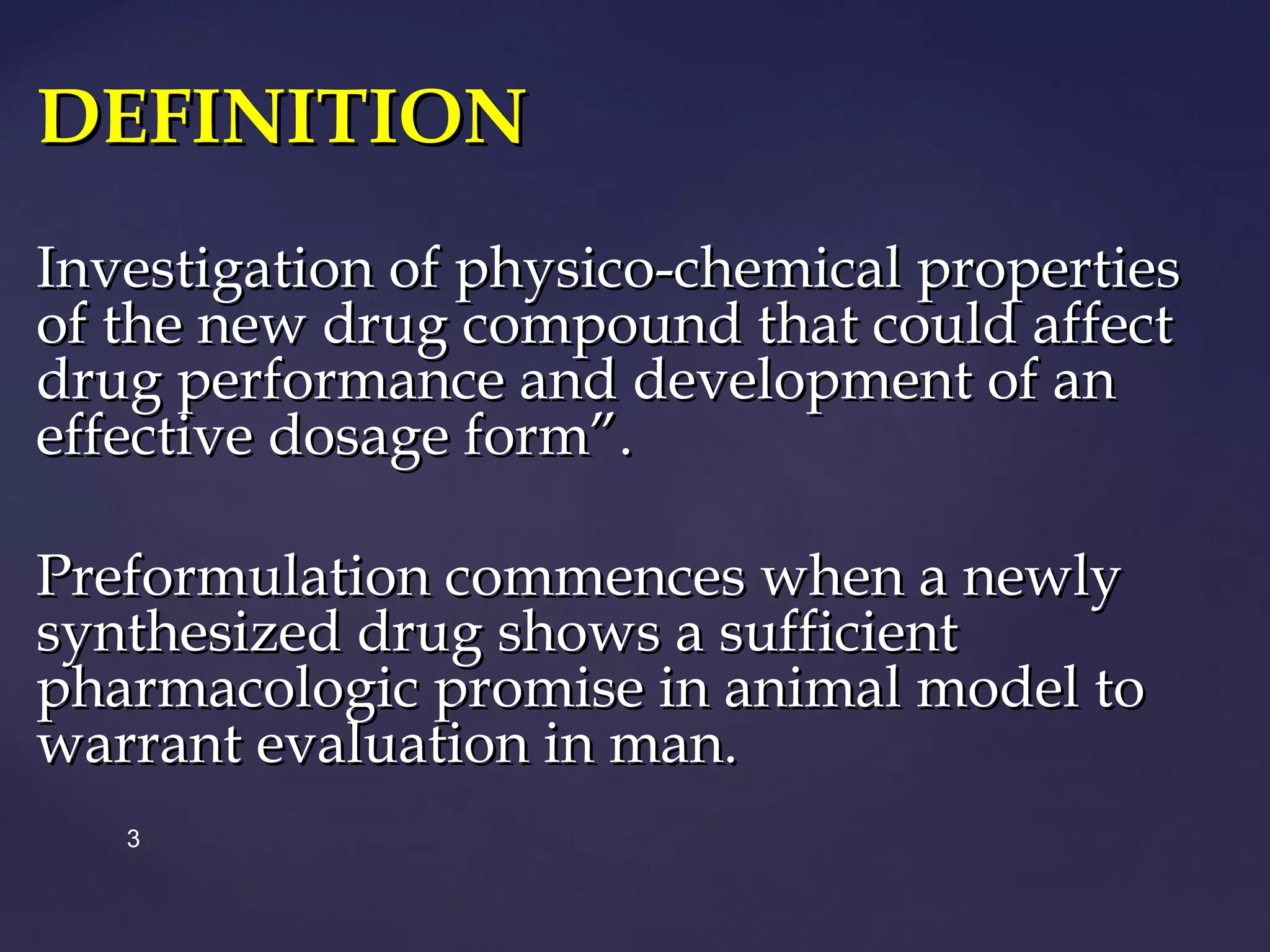 Preformulation | PPT