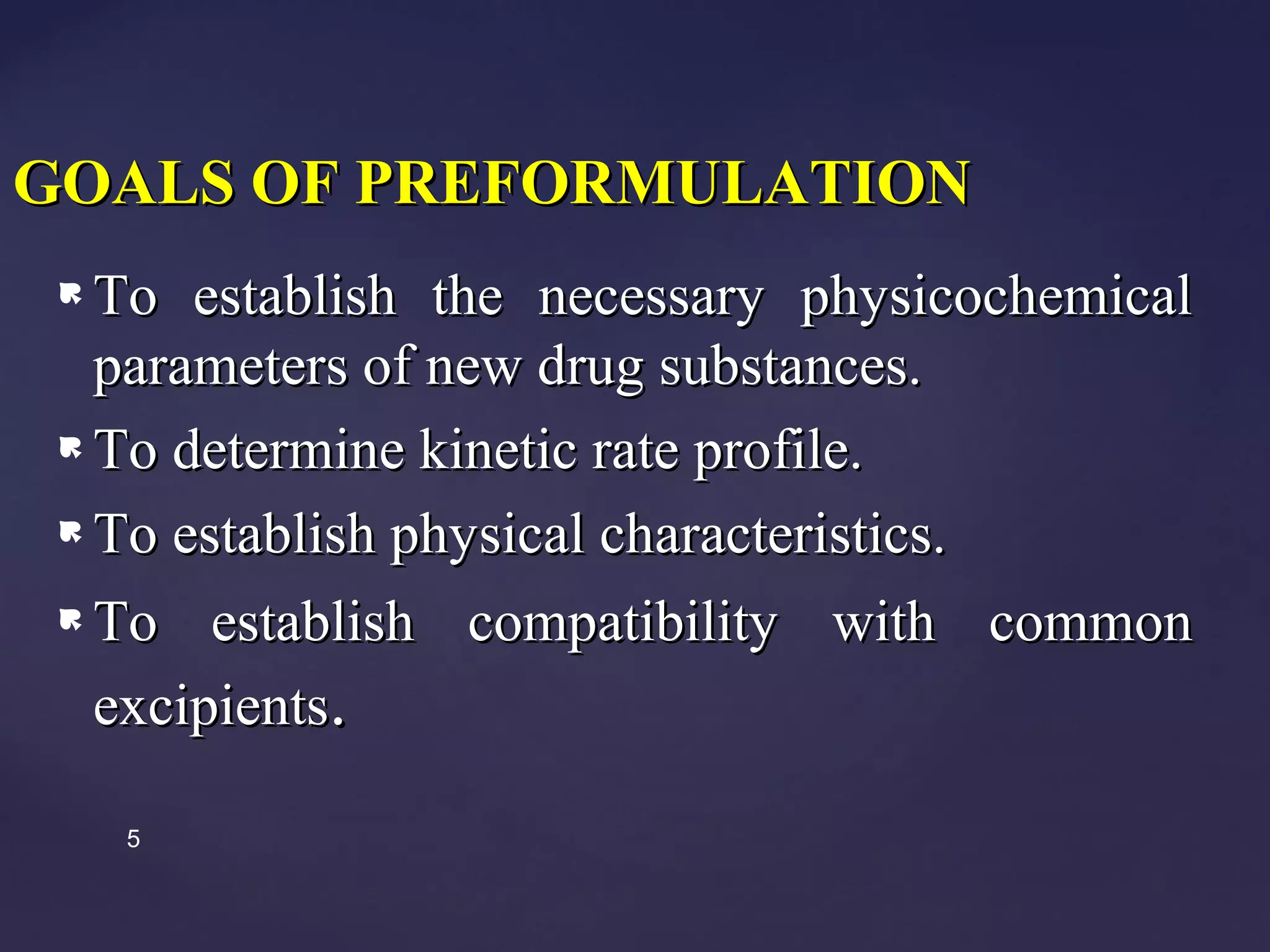 Preformulation | PPT