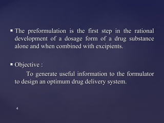 Preformulation | PPT