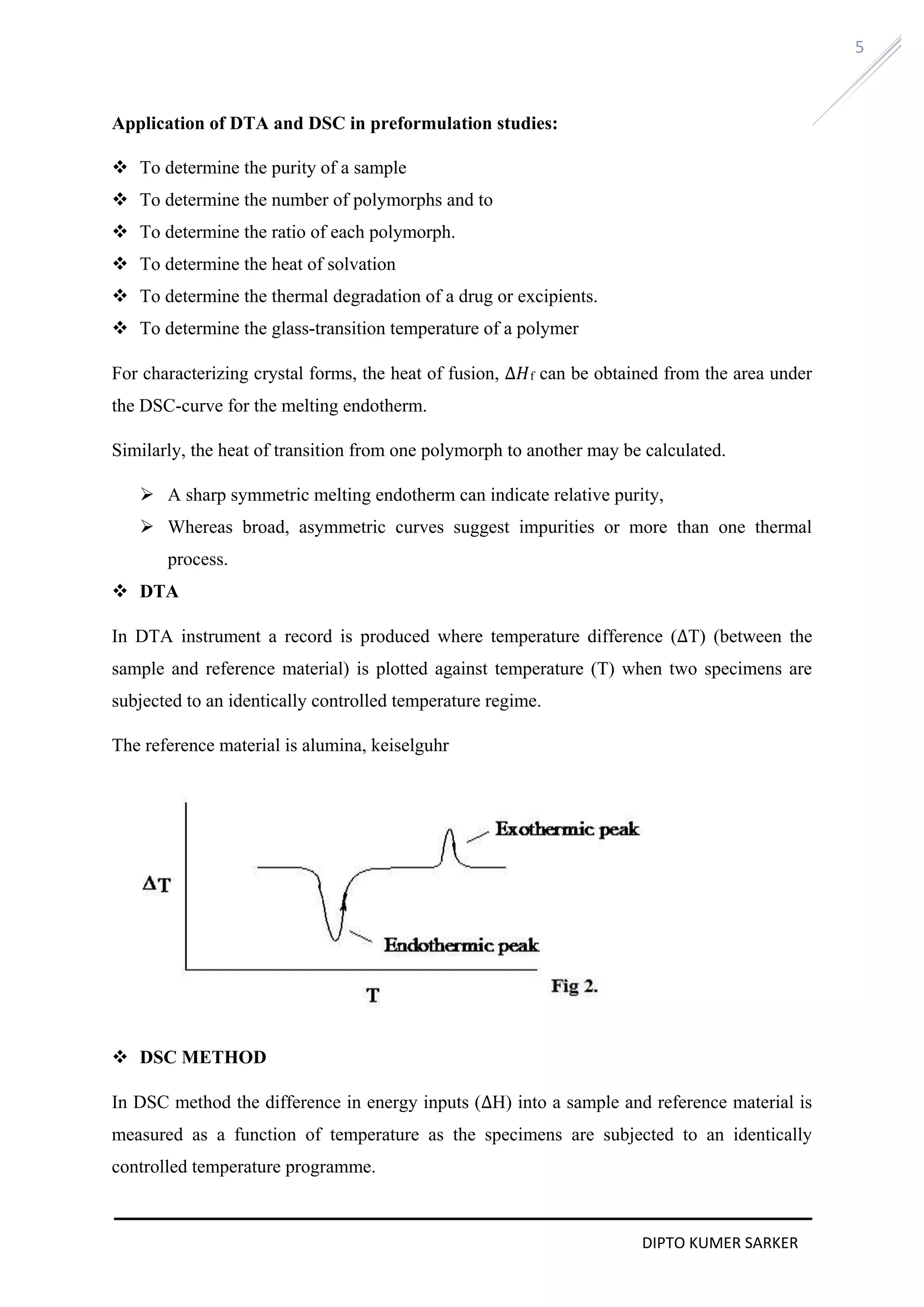 A short note on Preformulation Studies | PDF