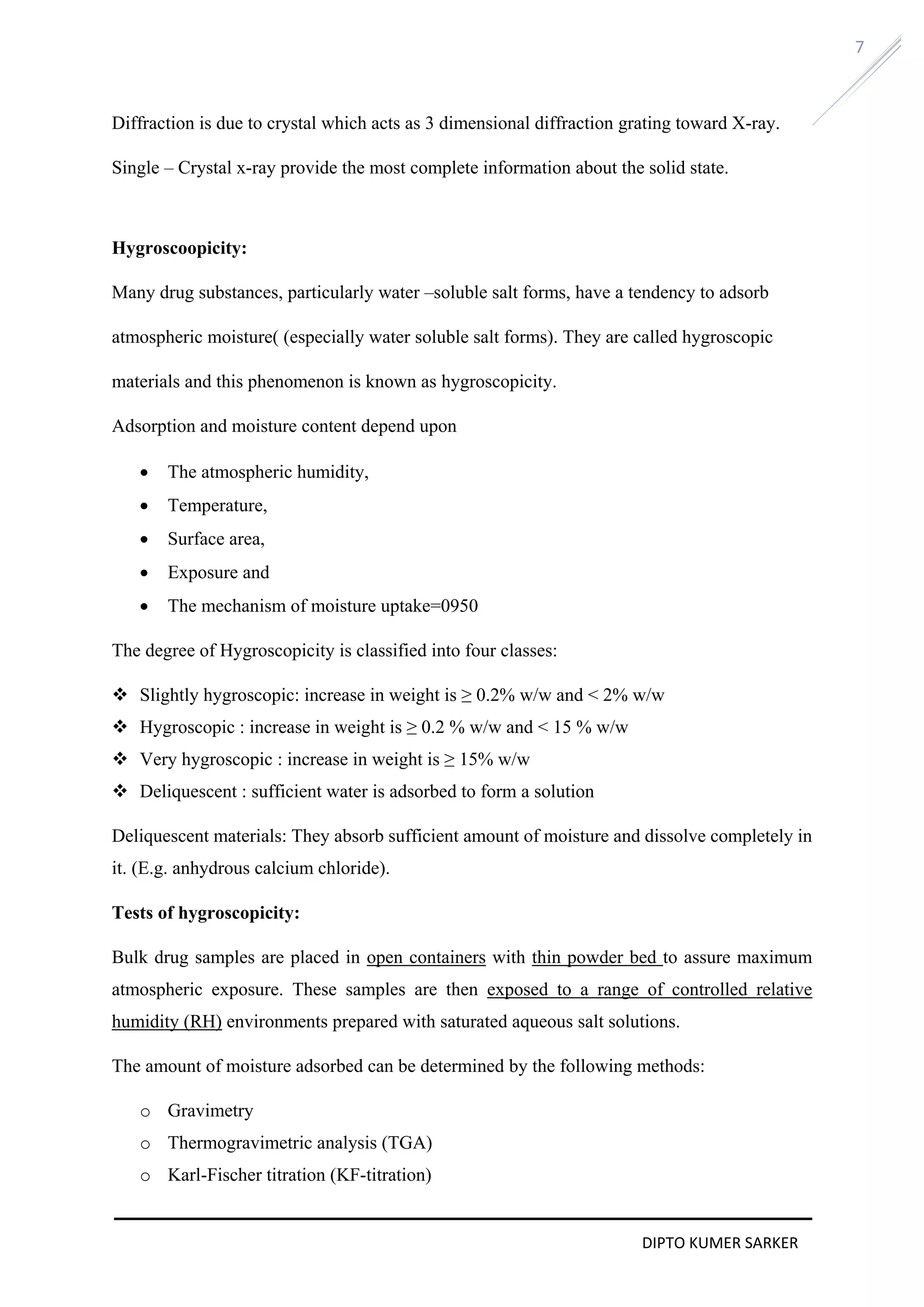 A short note on Preformulation Studies | PDF