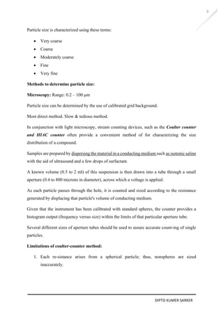 A short note on Preformulation Studies | PDF