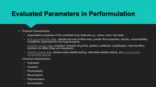 Preformulation | PPT