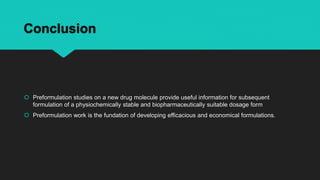 Preformulation | PPT