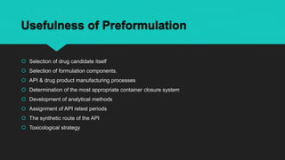 Preformulation | PPT