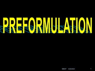 PREFORMULATION.ppt