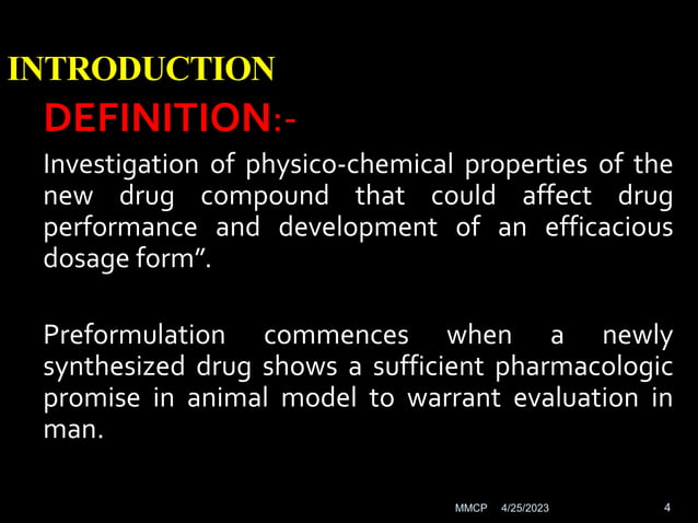 PREFORMULATION.ppt | Chemistry | Science