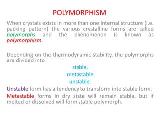 preformulation study ralated to pharmaceuticals | PPT