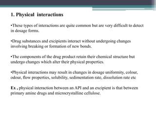 preformulation concepts, drug excipient interactions different methods ...