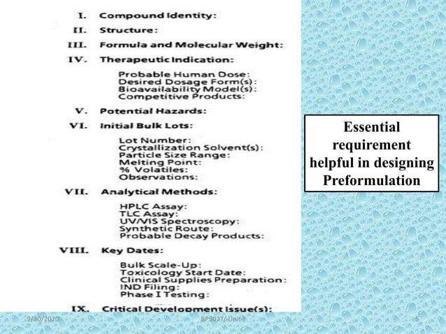 Preformulation Part 1 Preformulation Crystal Amorphous Polymorphism Pseudo Polymorphism