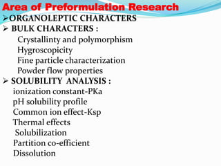 Preformulation | PPT
