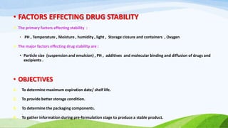 Preformulation stability study | PPTX