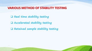Preformulation stability study | PPTX