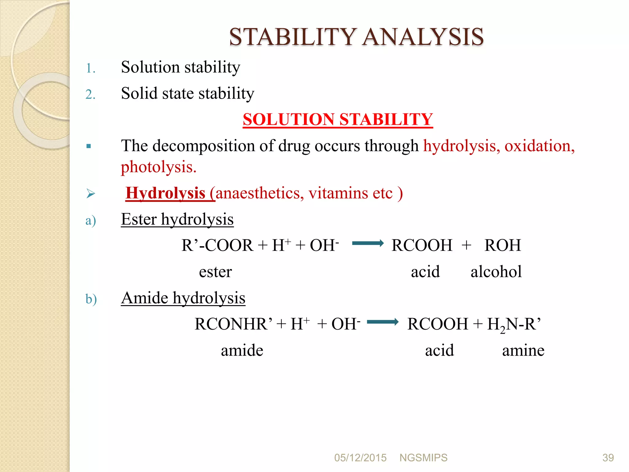 Preformulation studies | PPTX