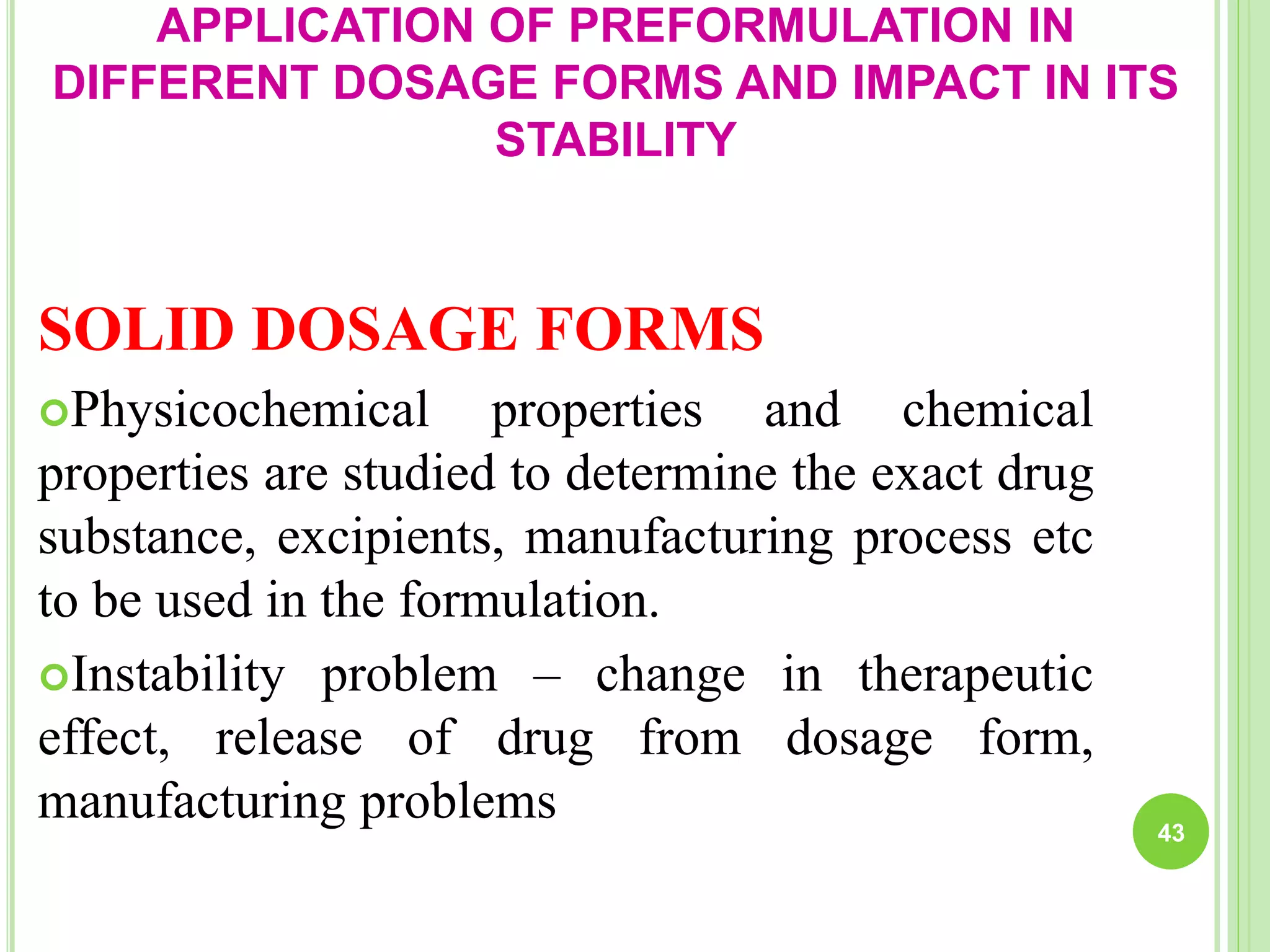 Preformulation Studies | PPTX