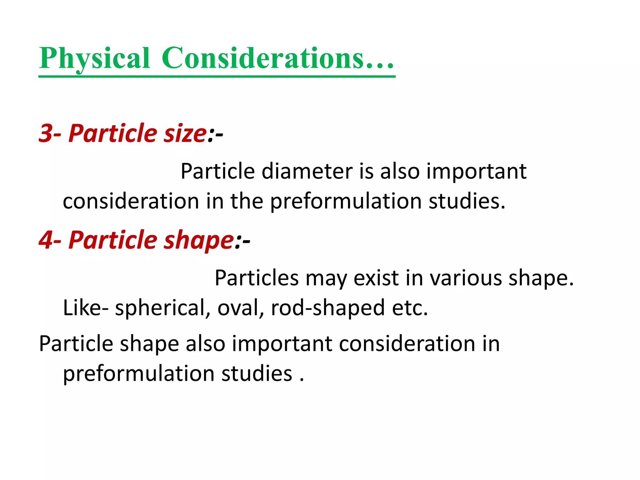 Preformulation studies | PPTX