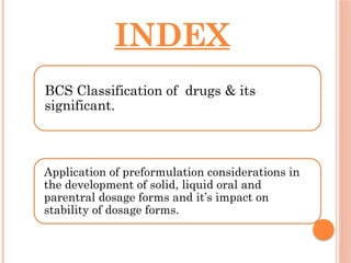 Biopharmaceutical classification system (BCS) of drugs ||Industrial ...