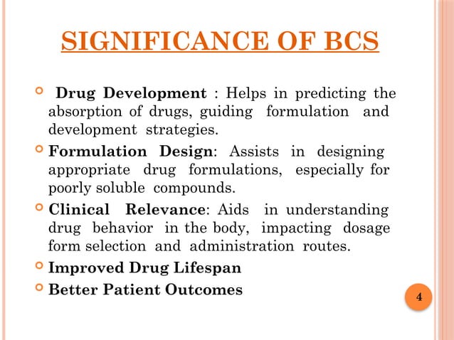 Biopharmaceutical classification system (BCS) of drugs ||Industrial ...