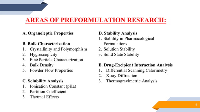 Preformulation Studies by Jayesh Anil Mahirrao | PPT | Free Download