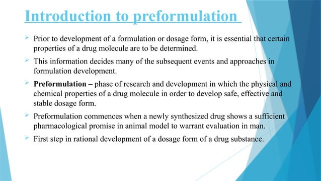 PREFORMULATION STUDIES OF DRUGS PRESENTED BY MANSI SANGRI | PPTX ...