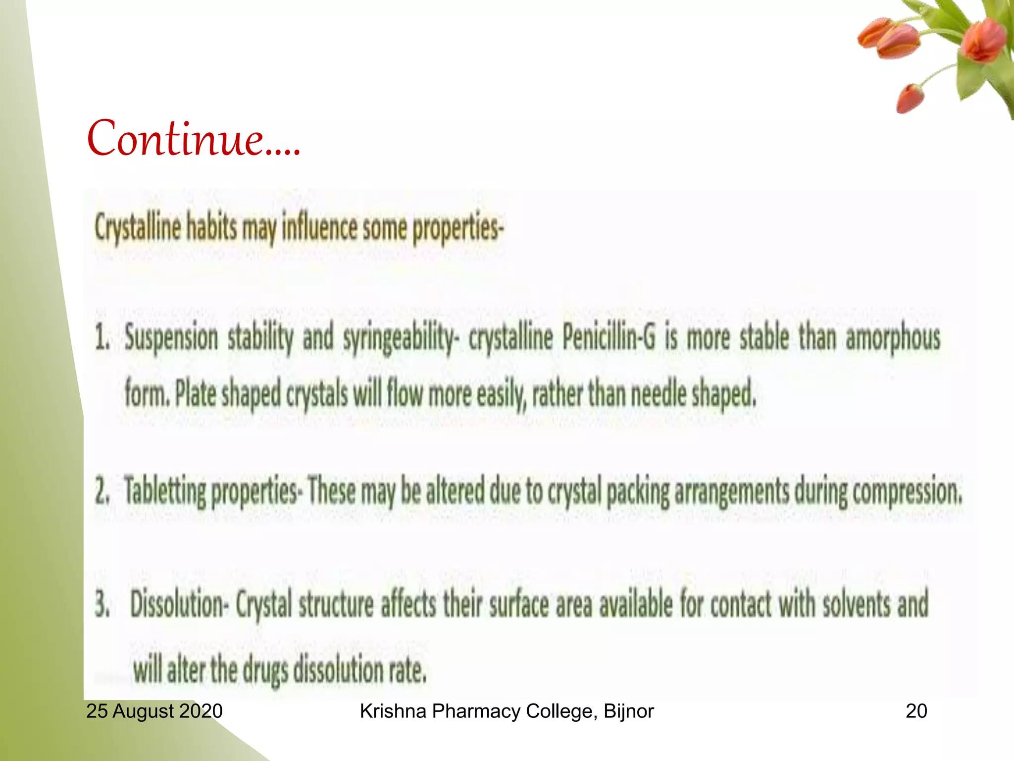 Preformulation studies(unit 1) | PPTX