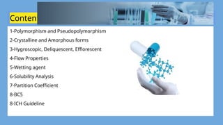 Preformulation Study and Regulation.pptx