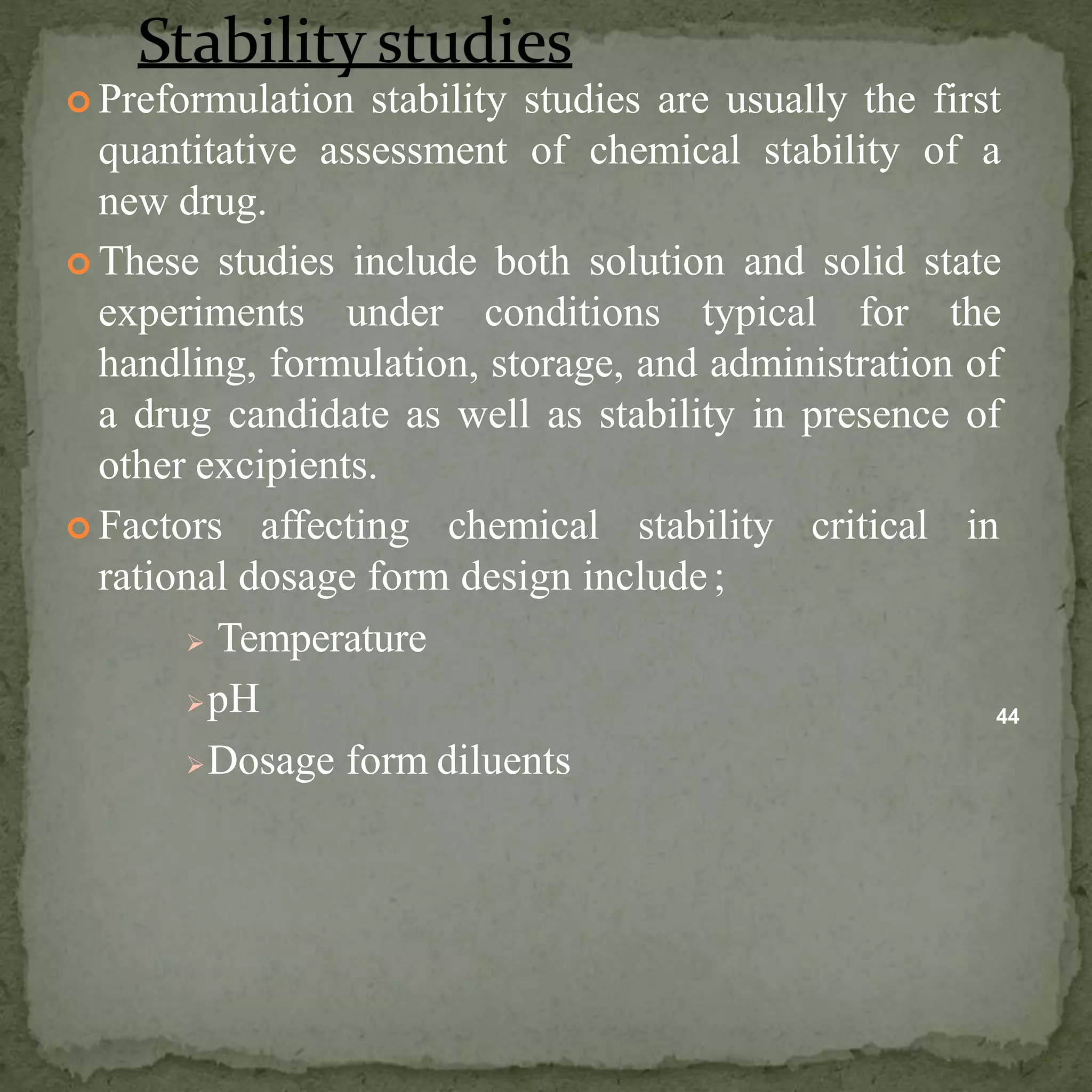 Preformulation study ppt | PPTX