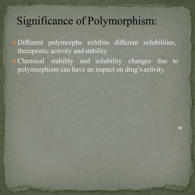 Preformulation study ppt | PPTX | Chemistry | Science