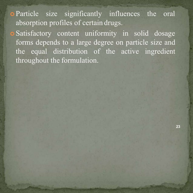 Preformulation study ppt | PPTX | Chemistry | Science