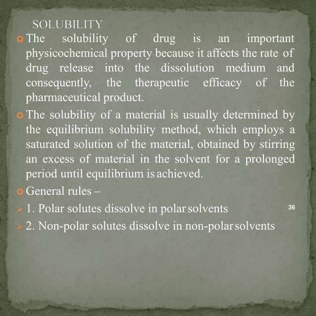 Preformulation study ppt | PPTX | Chemistry | Science