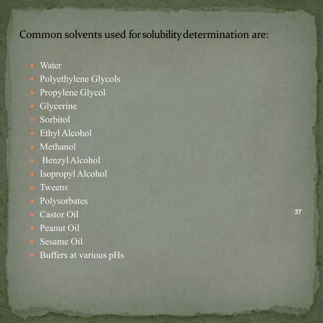 Preformulation study ppt | PPTX | Chemistry | Science