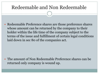 Prefrence Shares | PPTX