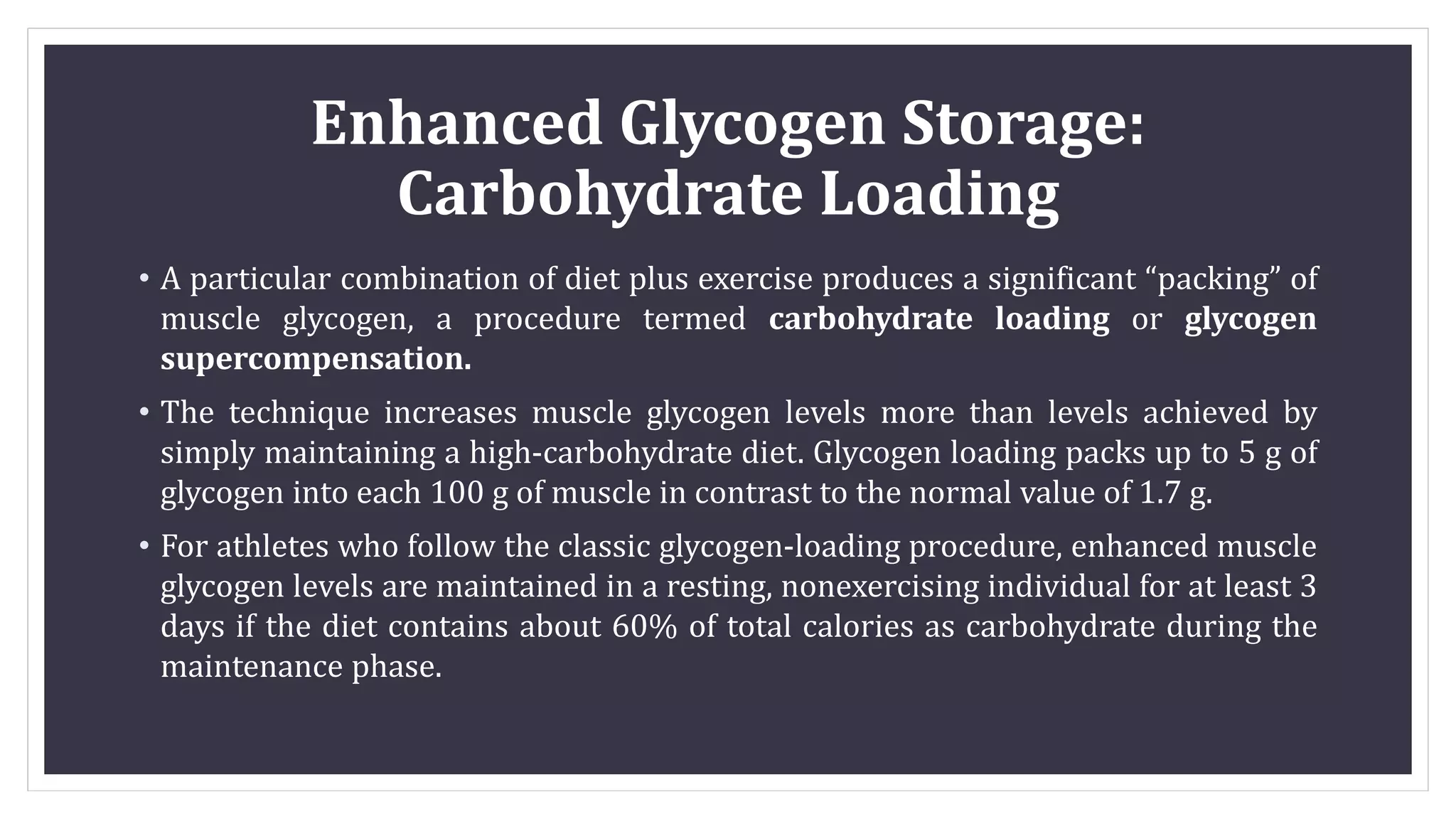 Pre game meal & carbs loading | PPTX