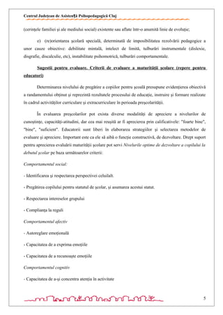 Pregatirea pentru scoala material informativ pentru educatoare | PDF