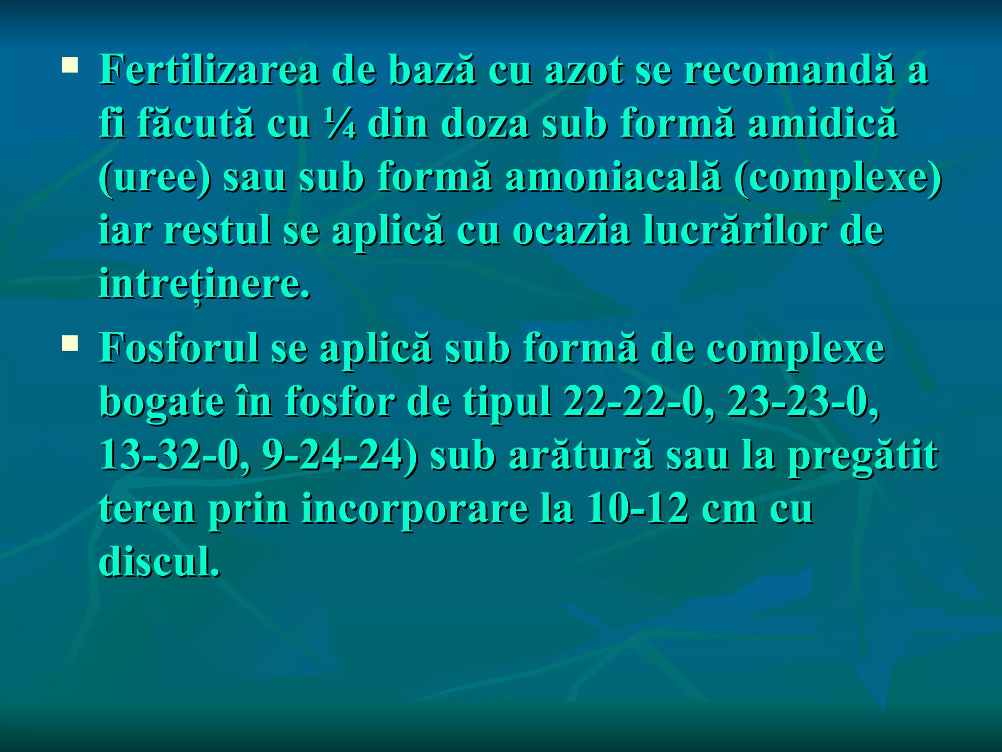 Pregatirea terenului pt orz de toamna | PPT