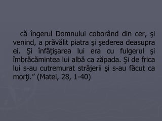 Pregatiri pentru paste | PPT