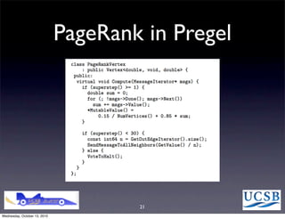 Pregel: A System for Large-Scale Graph Processing | PDF | Graphics Software | Computer Software ...