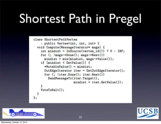 Pregel: A System for Large-Scale Graph Processing | PDF | Graphics Software | Computer Software ...