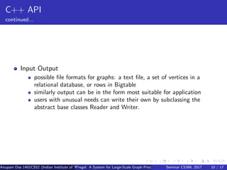 Pregel: A System for Large-Scale Graph Processing | PDF