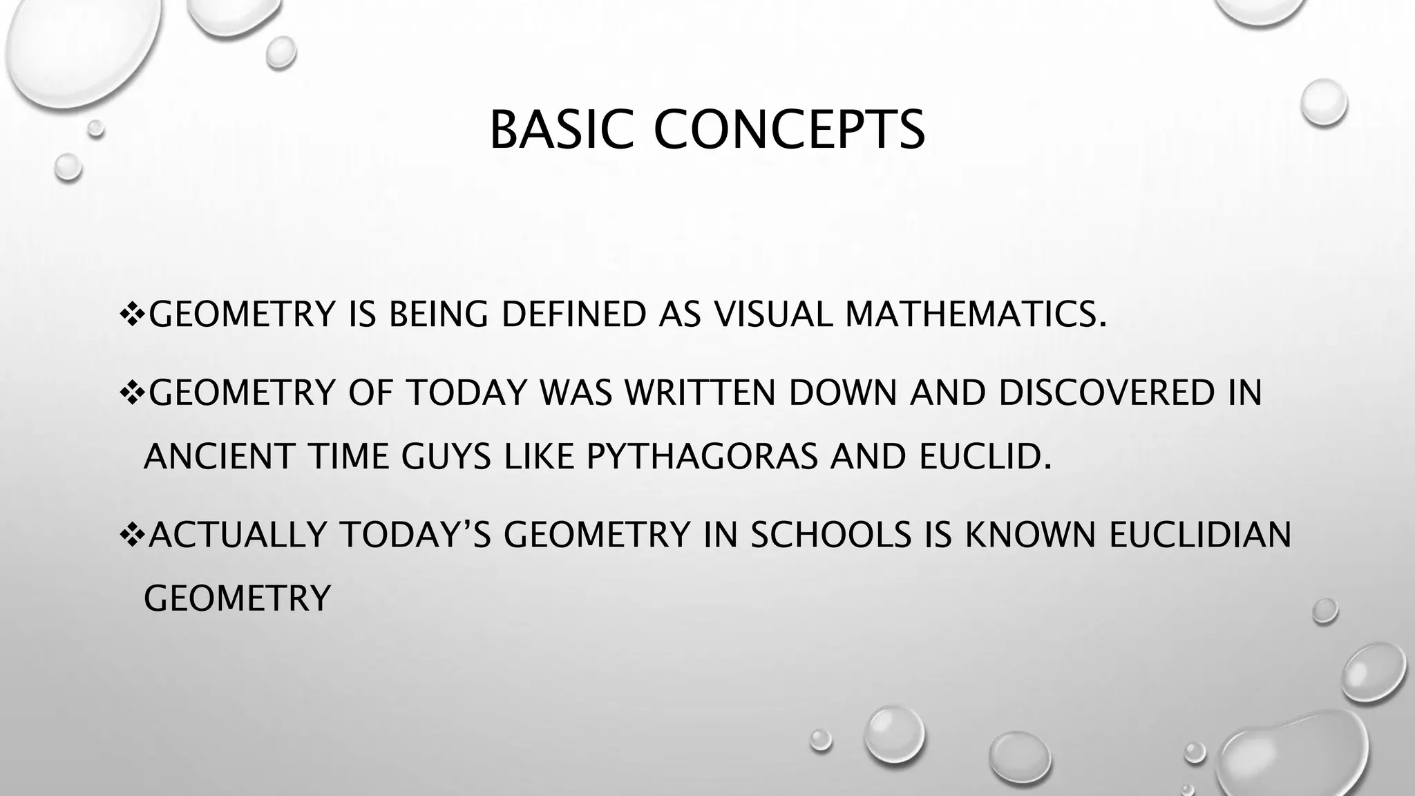 Pre – geometry | PPT