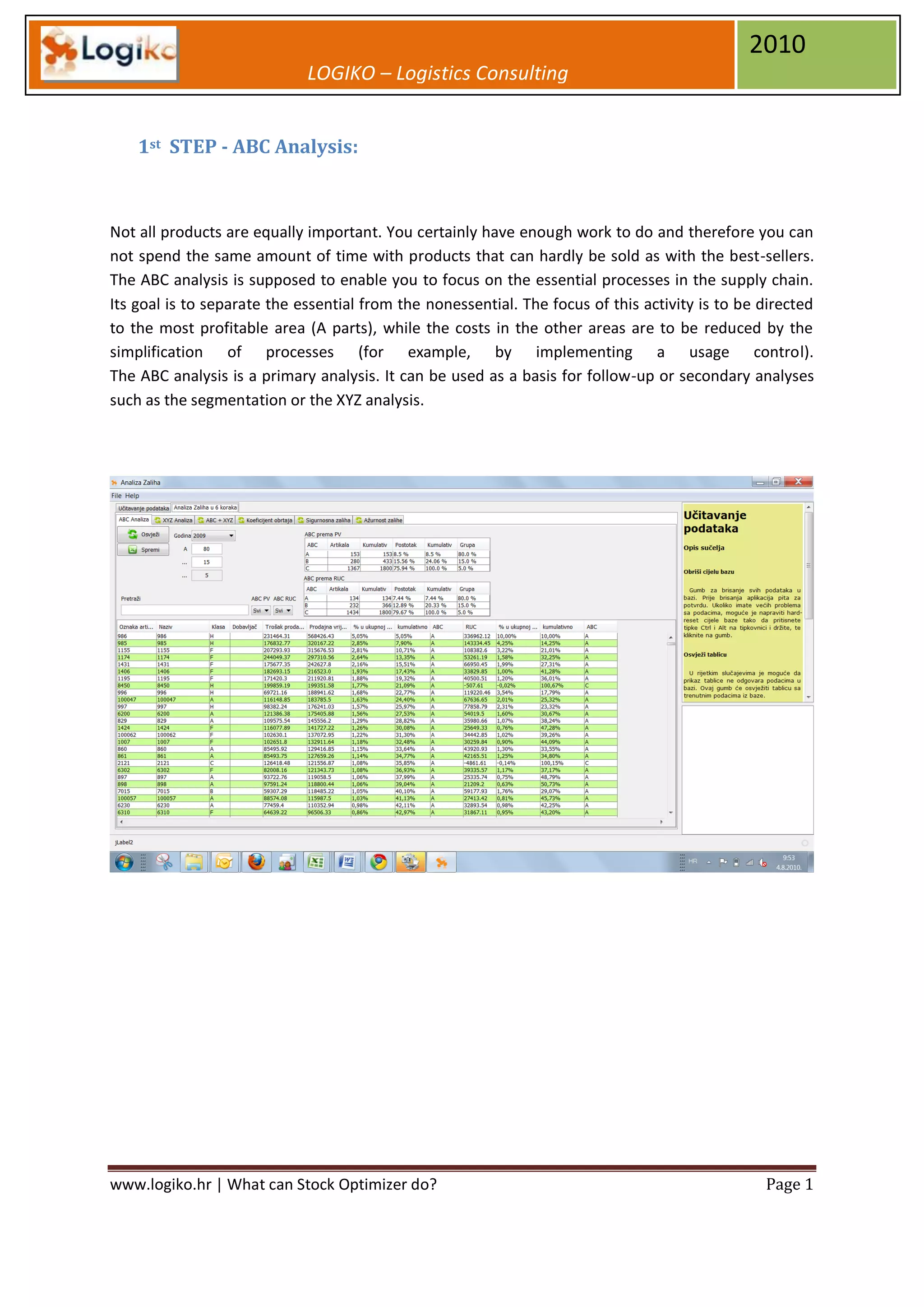 Stock Optimizer System | PDF